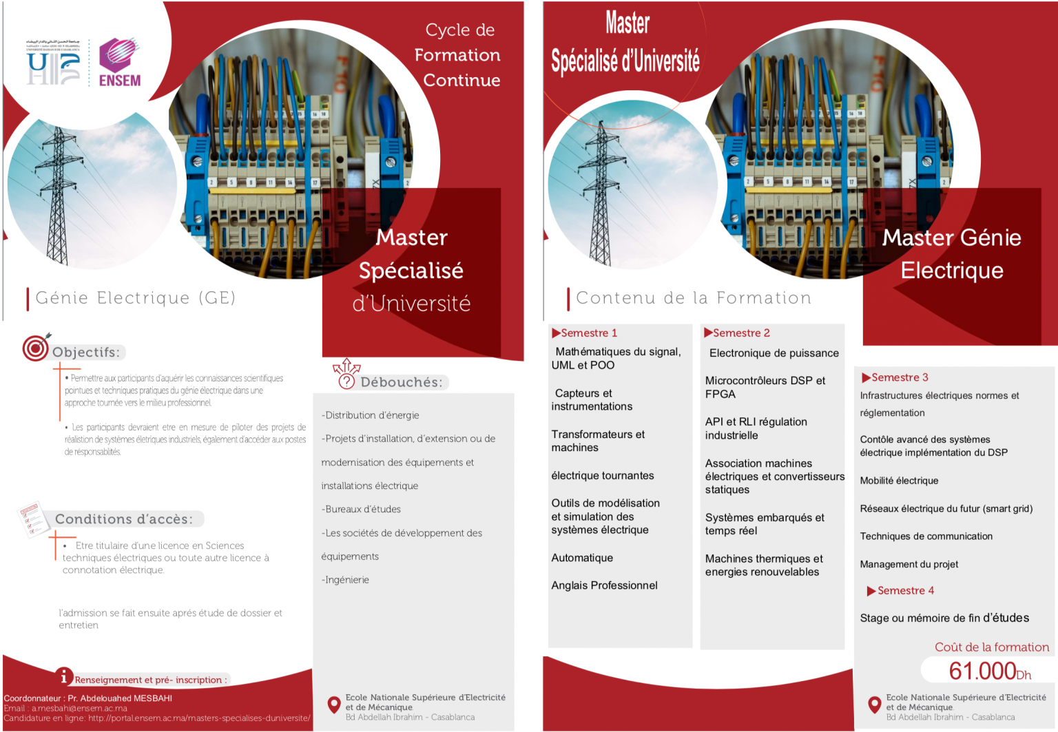 Masters Spécialisés d’Université – ENSEM